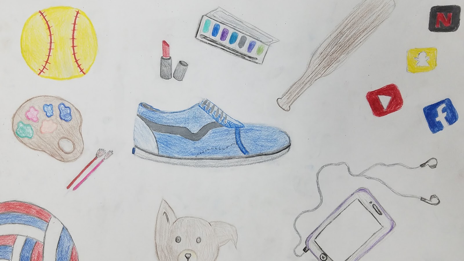 Jerdee's Art Classes: Drawing A | Shoe Drawings / Non Traditional Self ...