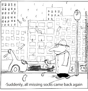 Missing sock came back