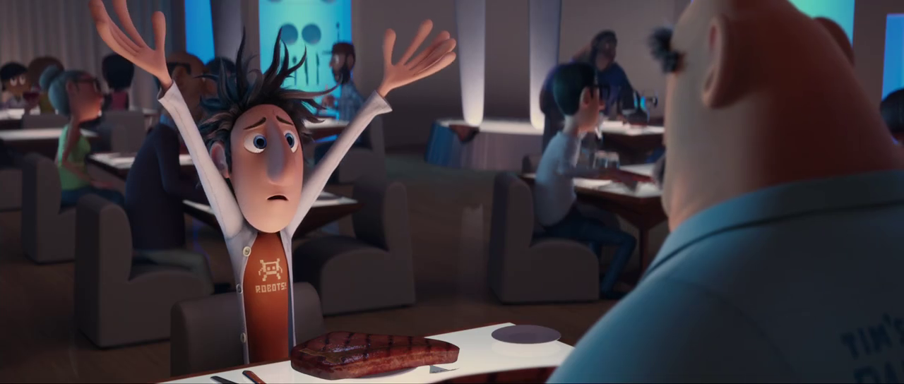 nomnomMovies: #Cheeseburger rain from Cloudy with a chance of meatballs