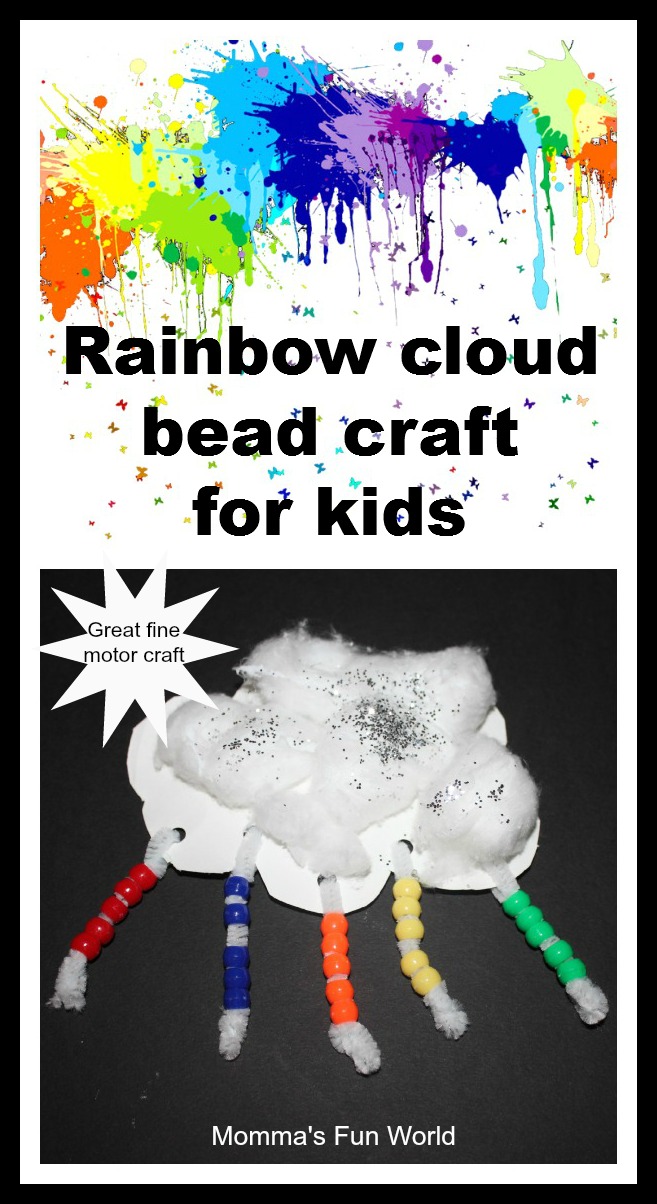 Momma's Fun World: Rainbow and cloud art