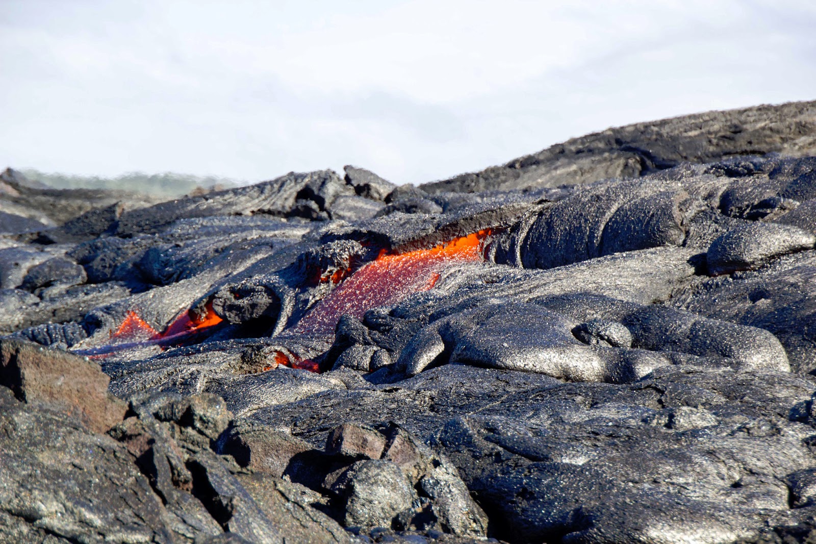 Big Island Living: We poke lava with a stick!