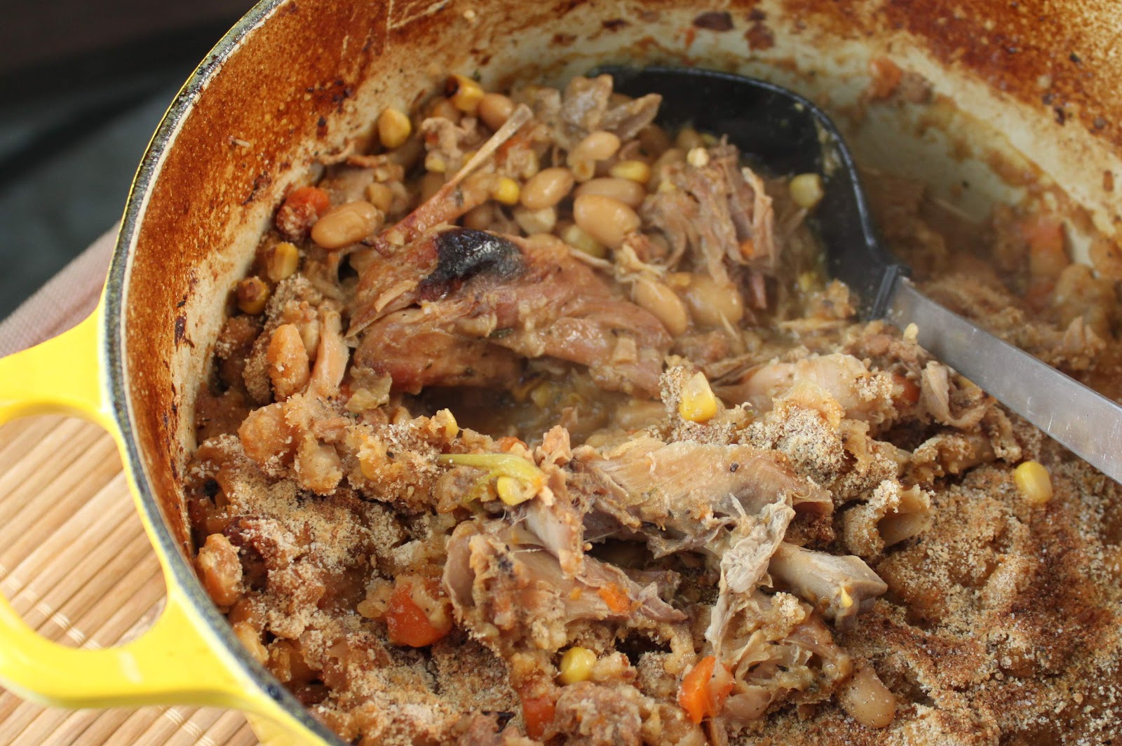 Fat and Happy Blog: Rabbit and Sausage Cassoulet for the Monthly Recipe ...