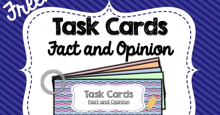 Classroom Freebies Too: Fact and Opinion Task Cards - Differentiated