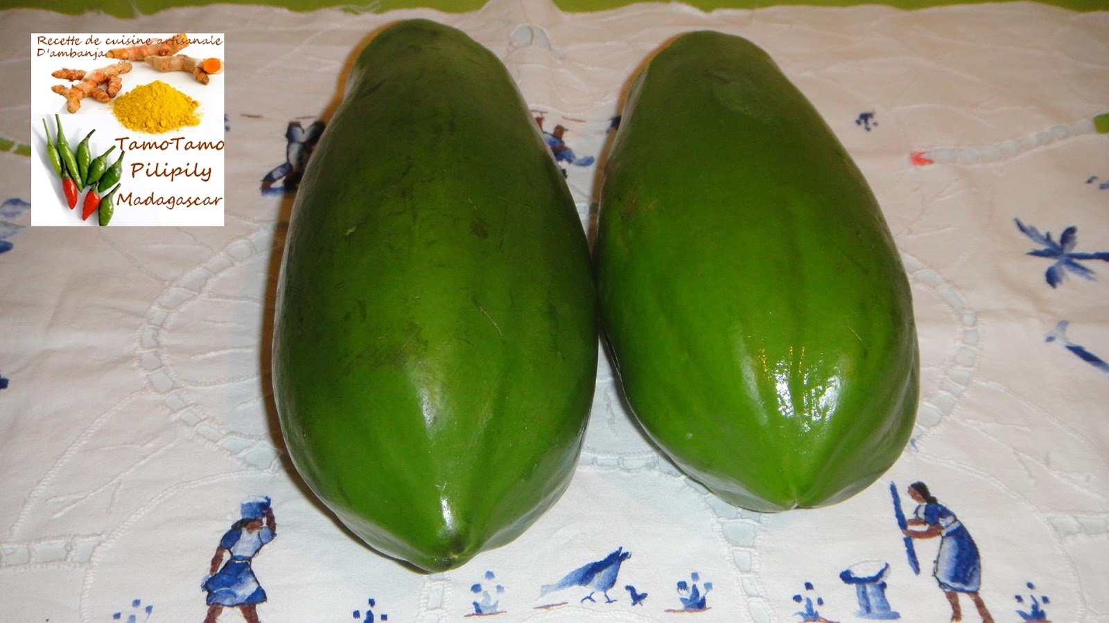 Cuisine artisanale d'Ambanja ( Madagascar ): Le rougail papaye verte