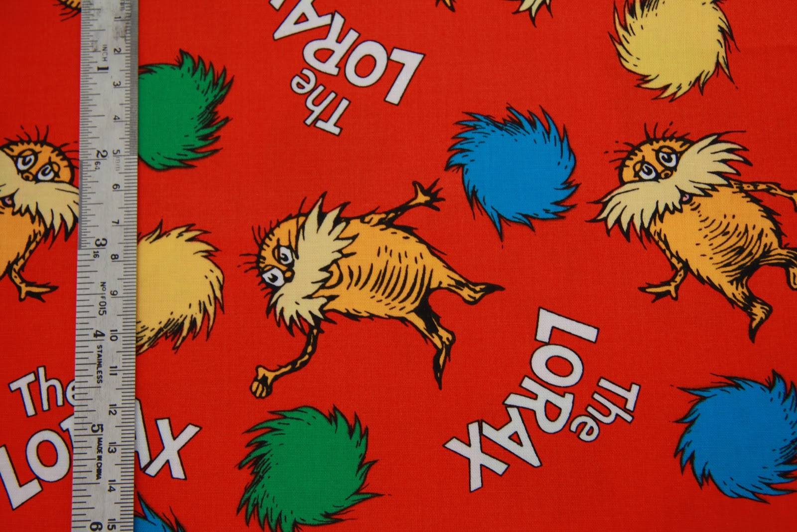 The Lorax...Organic Cotton Fabric For My Stash