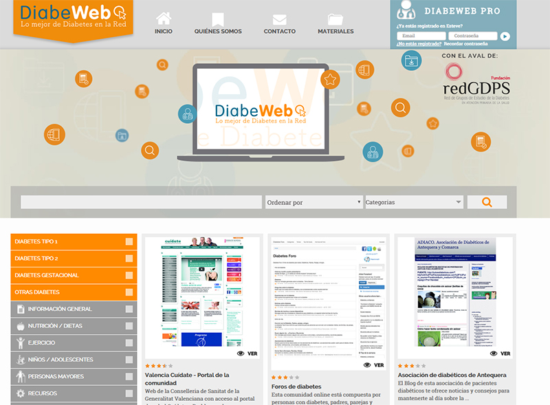 La iniciativa www.diabeweb.com evalúa las plataformas digitales ...