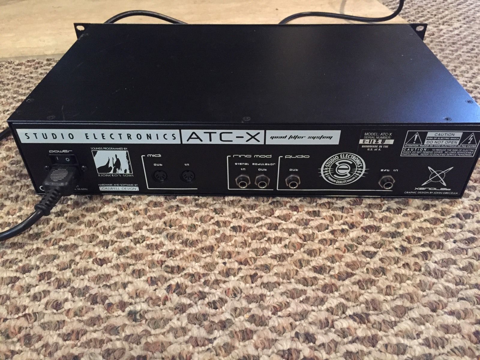 MATRIXSYNTH: Studio Electronics ATC-X QFS Quad Filter System SN E-1128