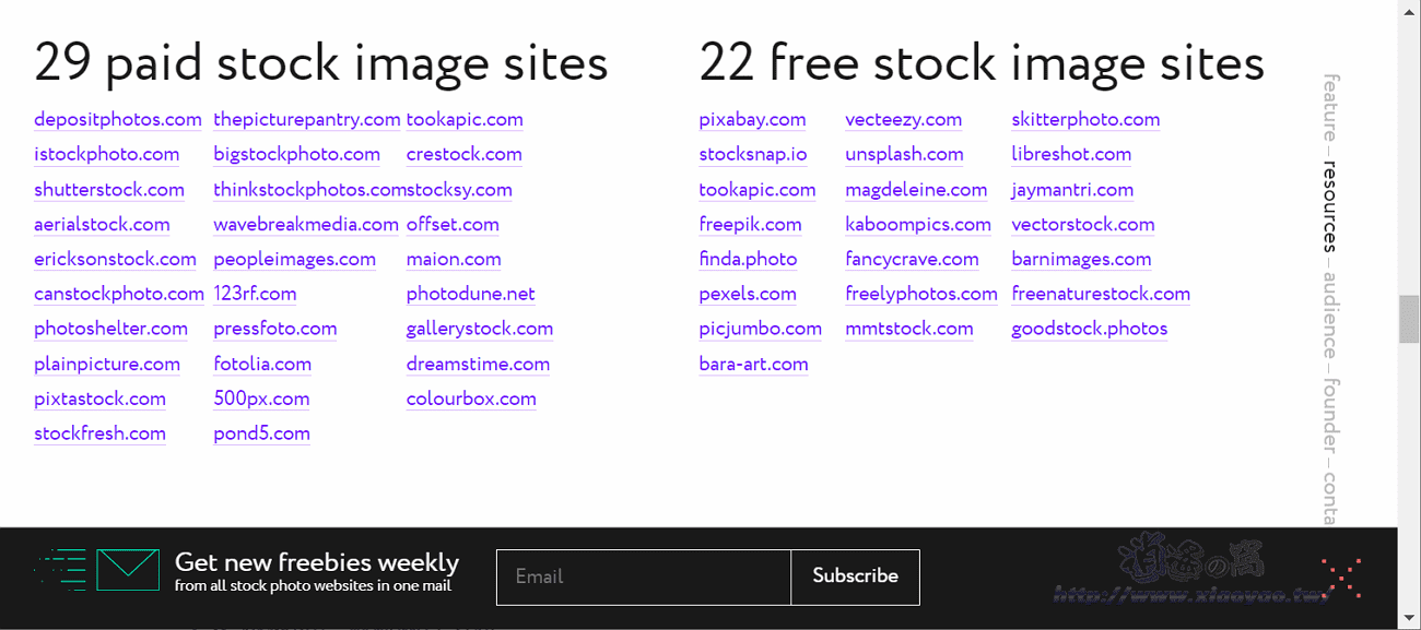 Everypixel 有 AI 輔助的圖片搜尋引擎，只顯示優質圖片素材還能指定過濾條件