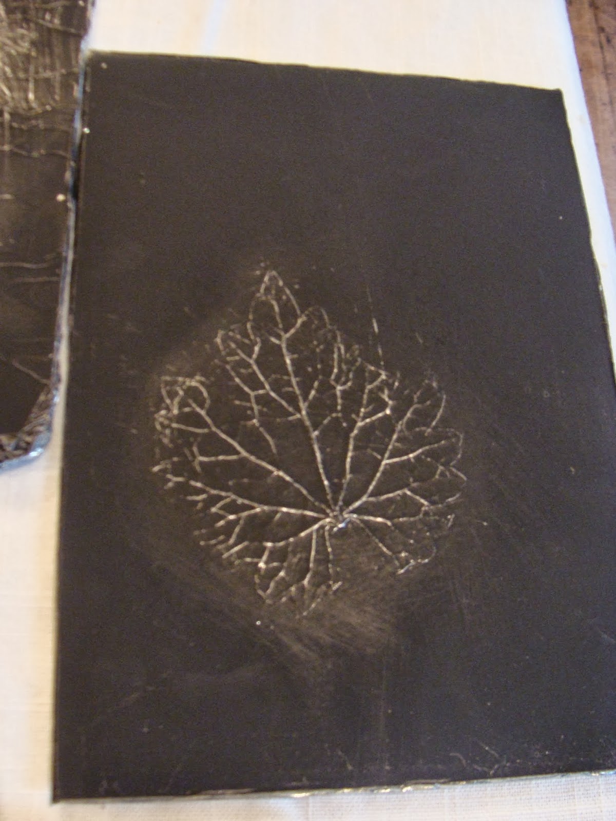 Leaf relief art project