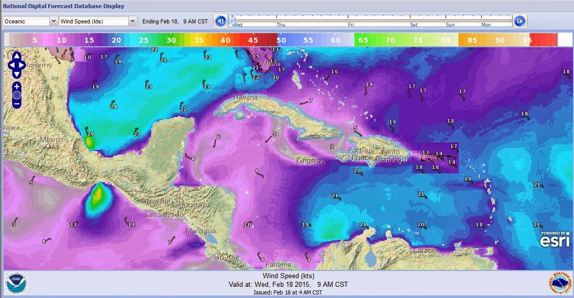 Roatan Weather: Mostly Sunny with Cool NW Winds