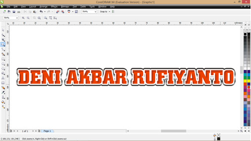 Membuat Nama / Tulisan Yang Menarik Dengan Corel Draw ~ XMEDIA TUTORIAL ...