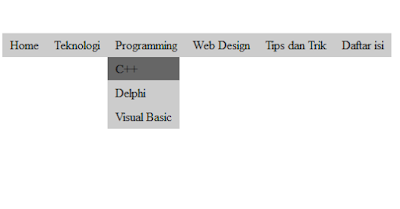Cara Membuat Dropdown Menu Sederhana Dengan HTML dan CSS - Struktur Web