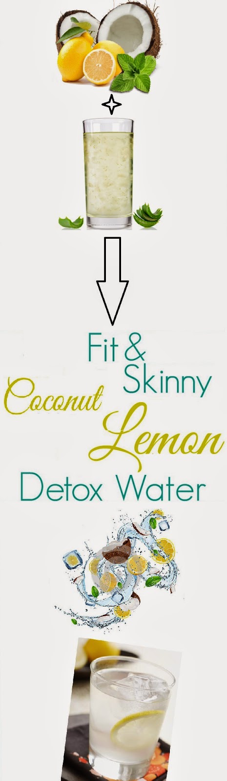 Fit & Skinny Coconut Lemon Detox Water Recipe | Skin Care And Health Tips