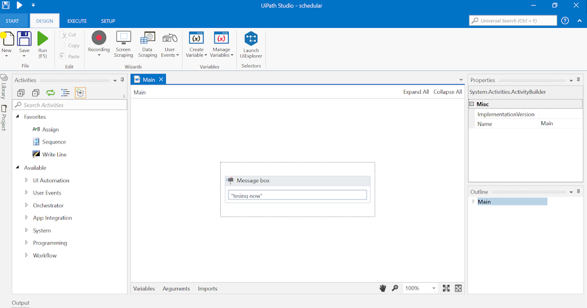 Robotic Process Automation[UiPath]: [RPA] UiPath bot running using ...