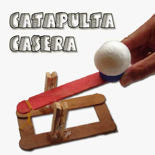 Como Hacer una Mini Catapulta Casera Muy Fácil de Hacer