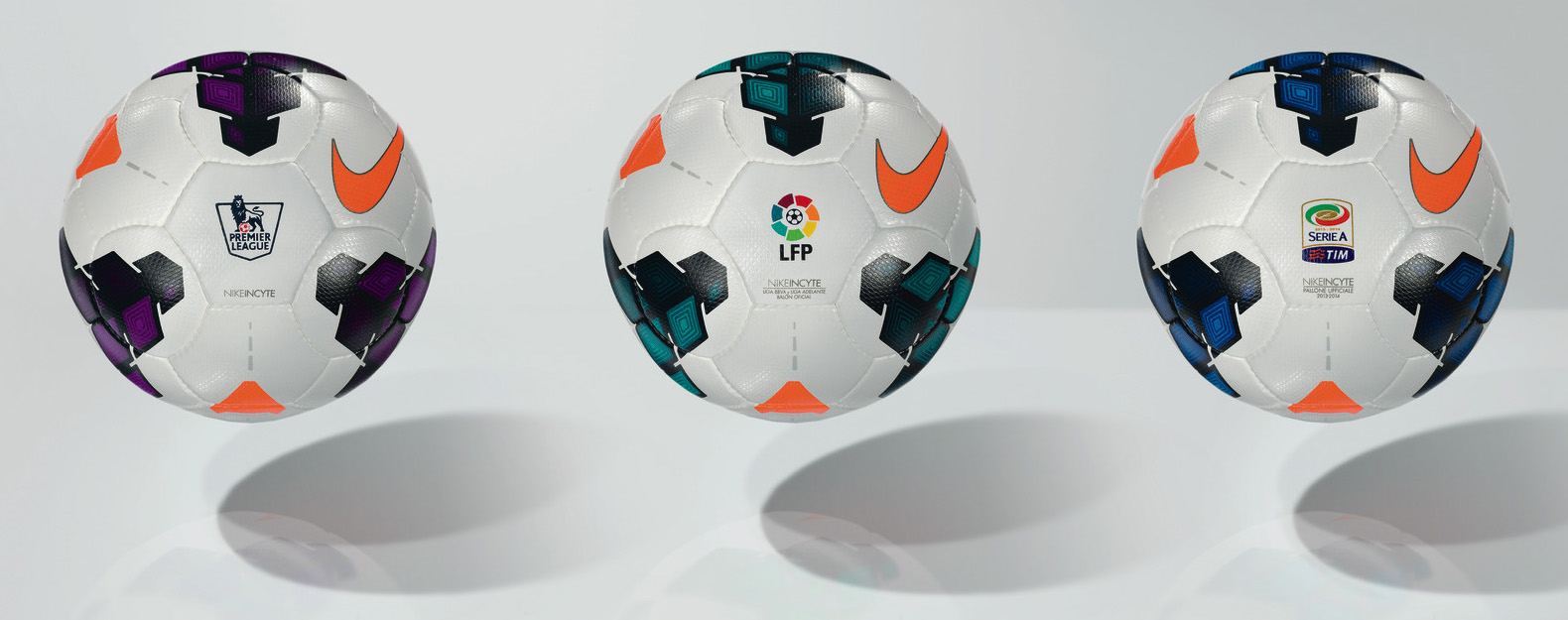 Nike 13/14 Incyte Premier League, Primera División and Serie A Incyte ...