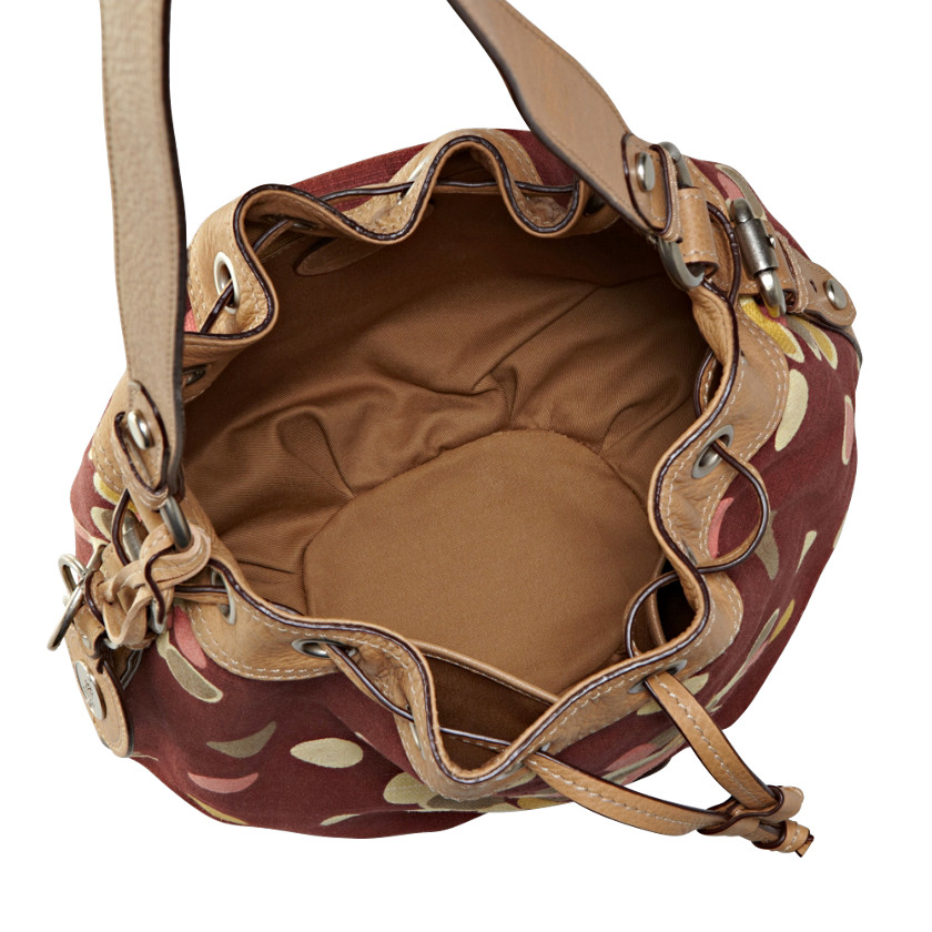 My loss is your gain!: Fossil Maddox Drawstring Bag - Red Multi