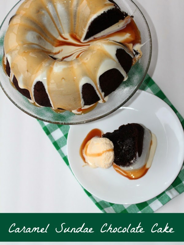 On the Menu: Caramel Sundae Chocolate Cake |Sunny Days & Starry Nights