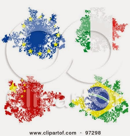 royalty free stock images: World Flags Collage