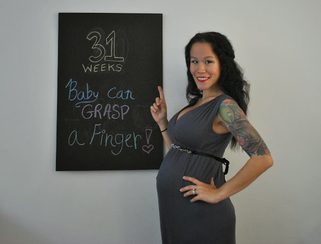 Diary of a Fit Mommy: 31 Weeks Pregnancy Chalkboard Update