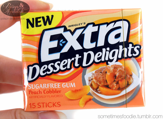 Sometimes Foodie: Peach Cobbler Extra Dessert Delights Gum