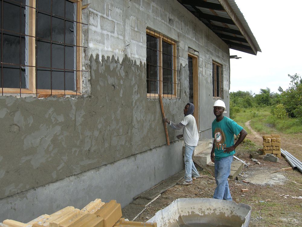 Project Buchanan Liberia: 2012 Photo Report #3: Plastering & Plumbing