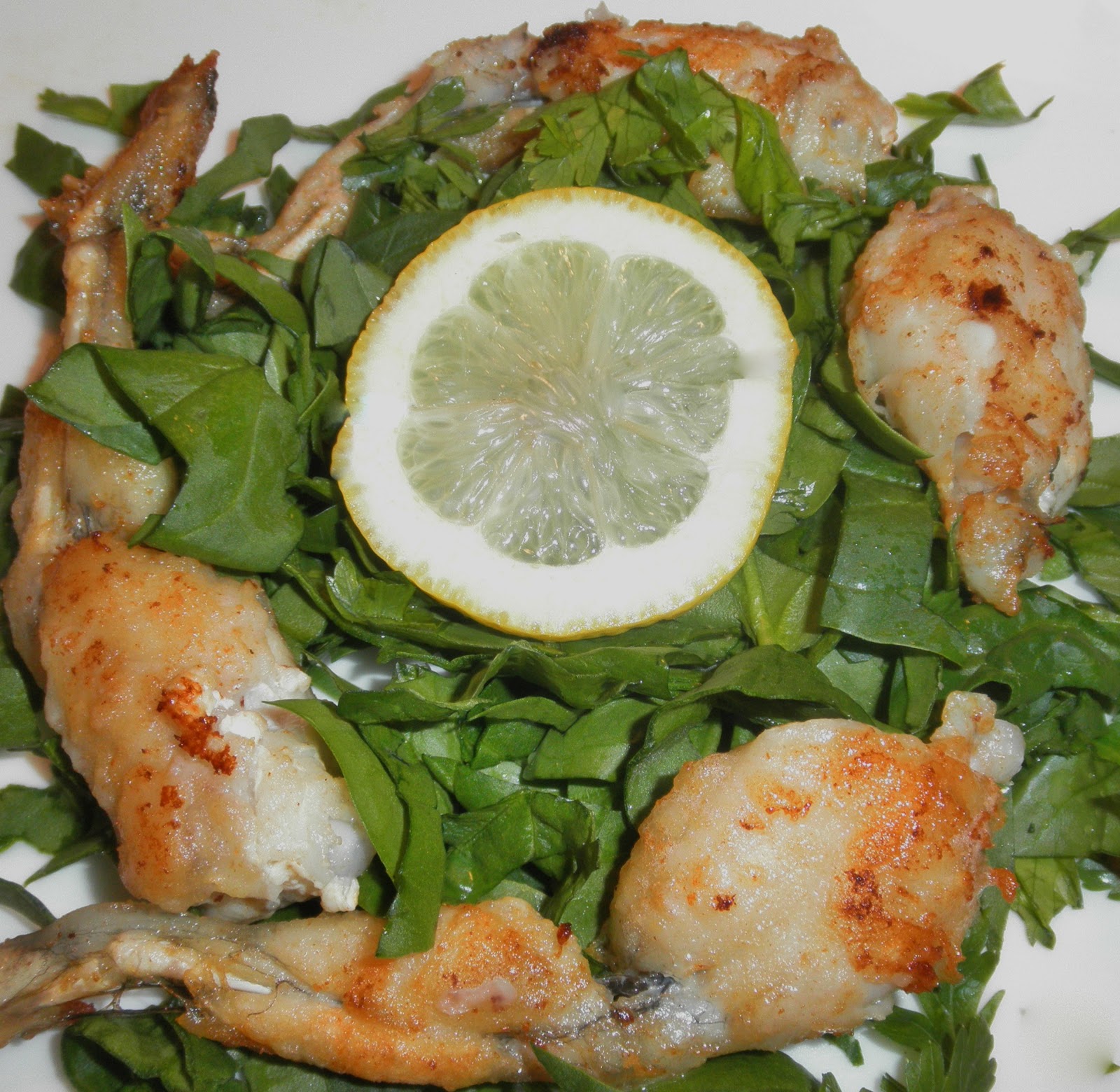 Cecelia Heer's Culinary Corner: BLACK AND WHITE GARLIC SOUP WITH FROG LEGS