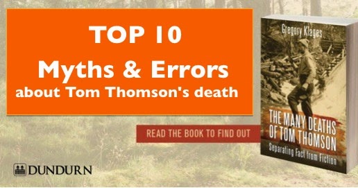 Many Deaths of Tom Thomson: Tom Thomson death myth #8 - 'Tom Thomson ...