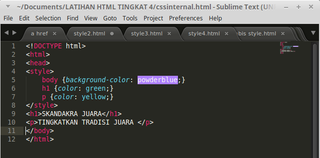 Dasar-dasar HTML Part 3 (Computer Code, Comment , CSS) ~ Teknologi ...