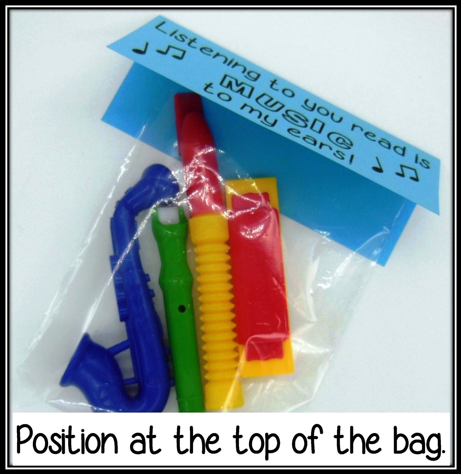 Lessons by Molly: Messages on Gift Bag Toppers