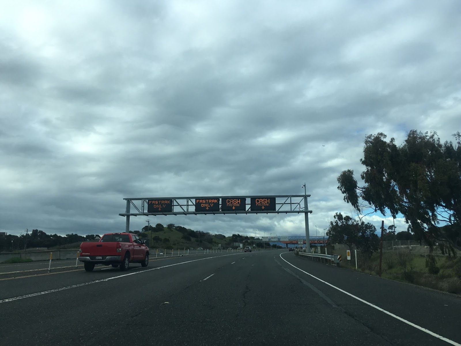 California State Route 84 west from Interstate 880 over the Dumbarton ...