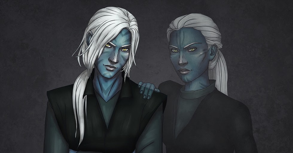 Faelandel Sketches: Jaharal + Jaelah