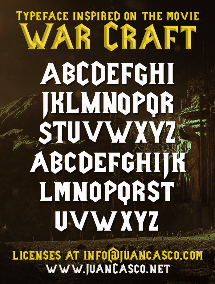 WarCraft Movie Font - Juan Casco Fonts