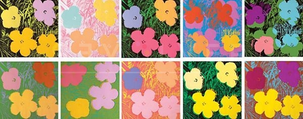 Cassie Stephens: In the Art Room: Andy Warhol Inspired Flower Prints