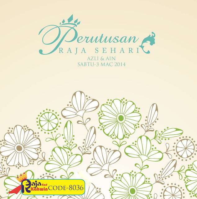 Kad Kahwin Utusan Sehari: DESIGN RAJA