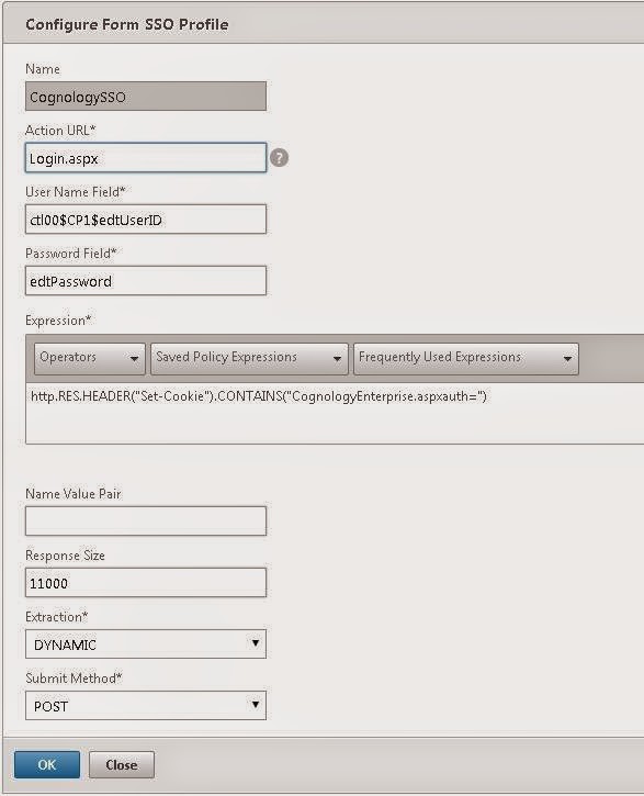 Netscaler Stuff: Netscaler Form SSO