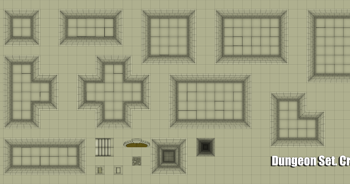 Projects and Creations.: Warhammer Quest Tileset. Work in progress.