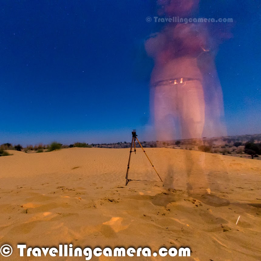 A Unique experience of Desert Bonfire in Churu region of Rajasthan, INDIA