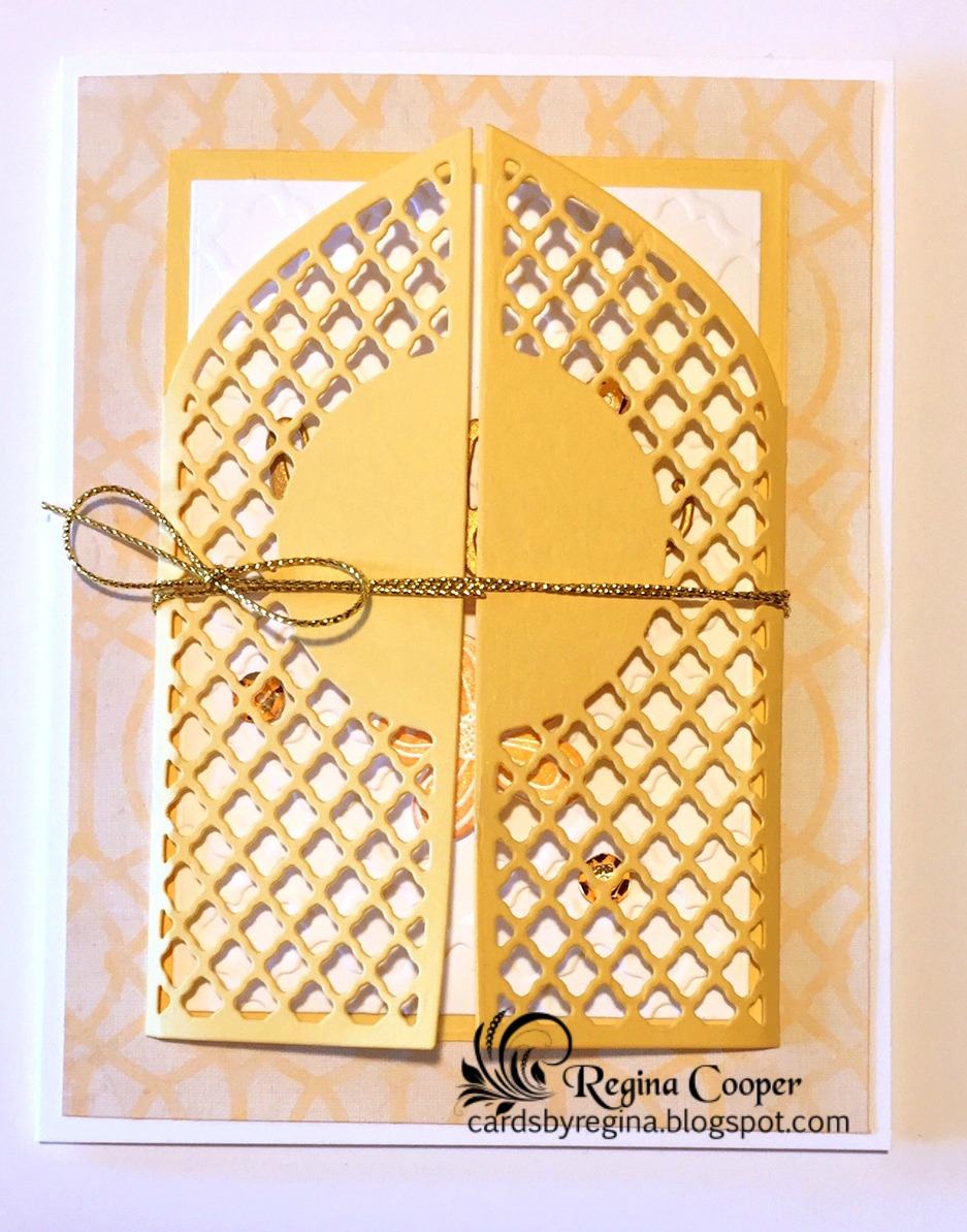 Cards By Regina: Lattice Gate Fold Card