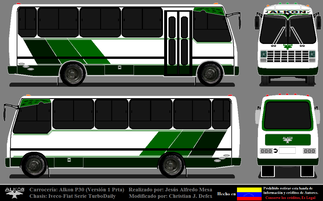 Diseños Autobuses Venezuela: Busetas minimetro Alkon etc...