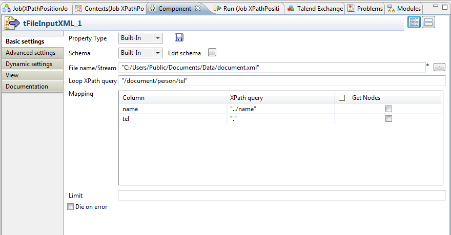 Bekwam Blog: xsd:sequence Example with Talend Open Studio