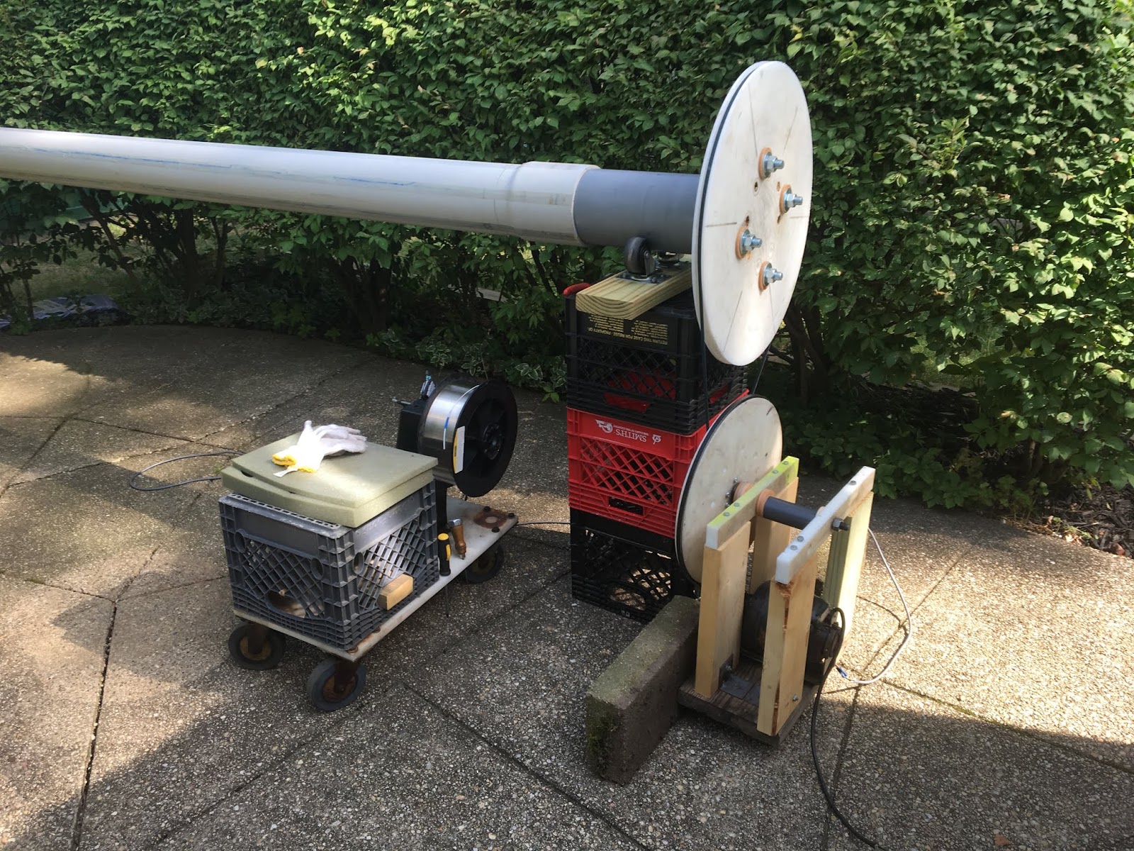 Coil Winding on Cantex 6 inch PVC Electrical Conduit