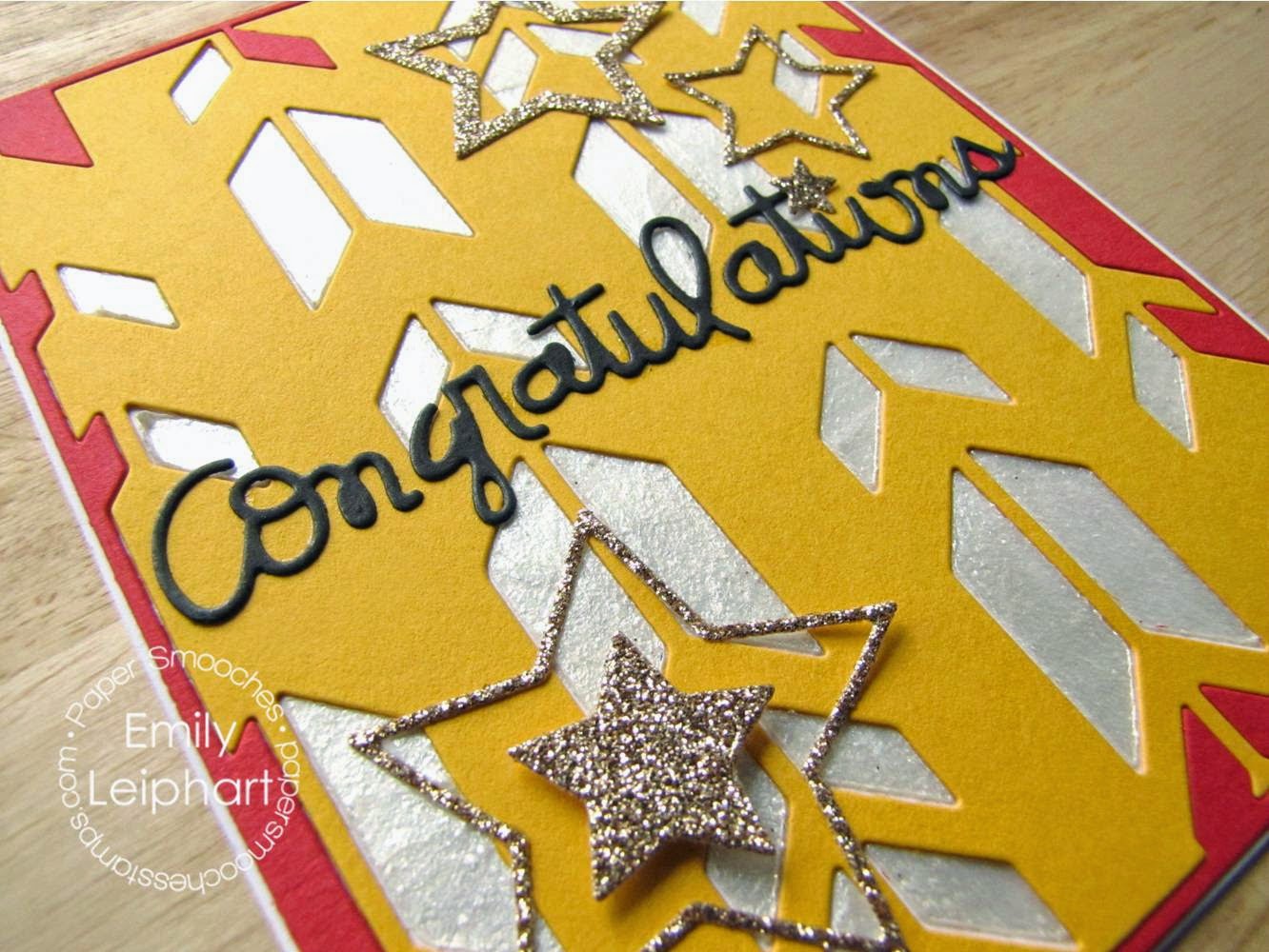 Emily Leiphart: {Paper Smooches} Congratulations, Retro Arrow & Stars ...