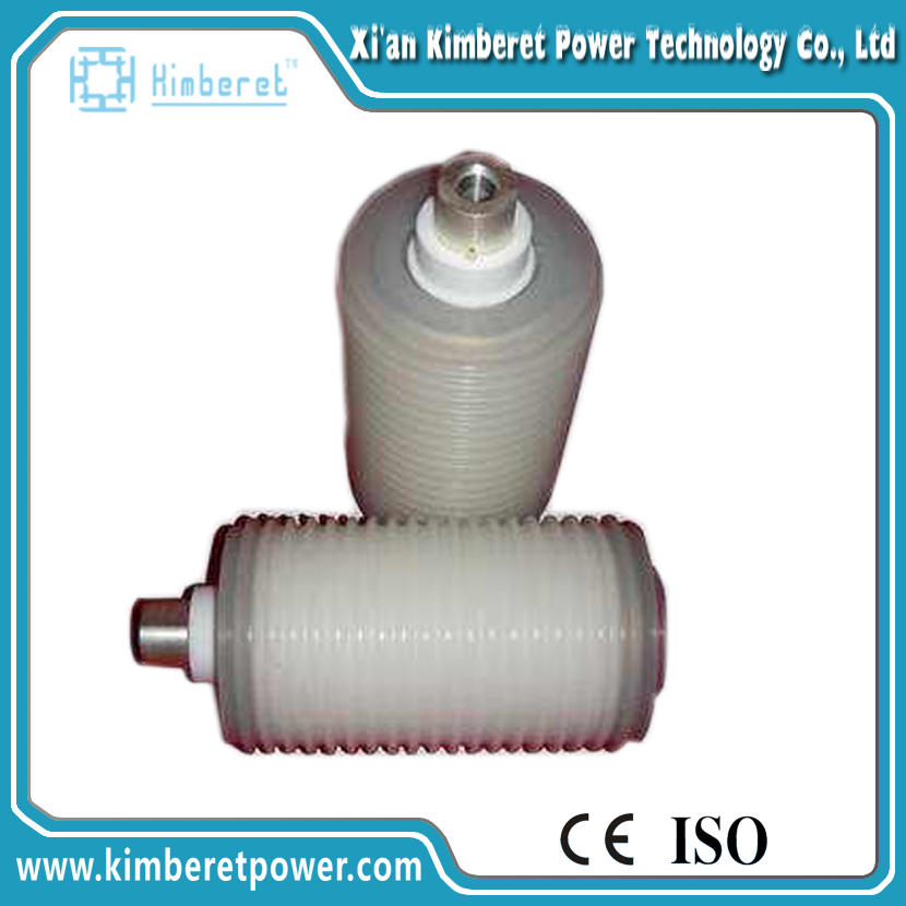 What is the role of the glass enclosure of the vacuum interrupter?