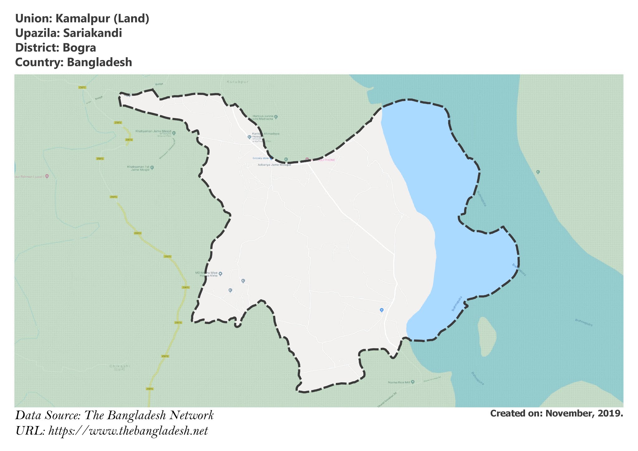 Kamalpur Union, Bogra