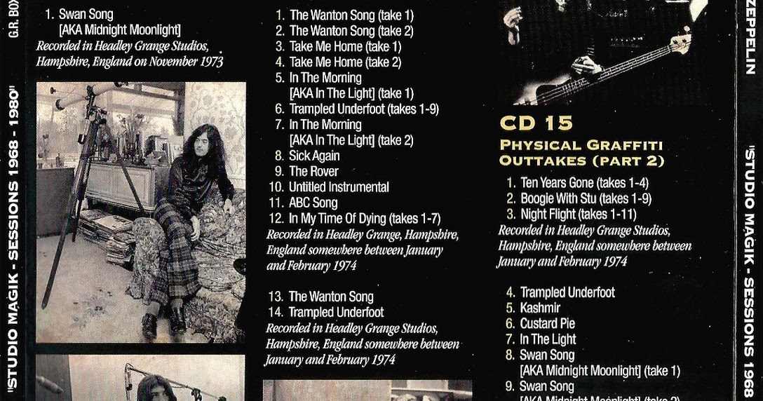 CLASSIC ROCK BOOTLEG ARCHIVES: Led Zeppelin Studio Magik 13-15