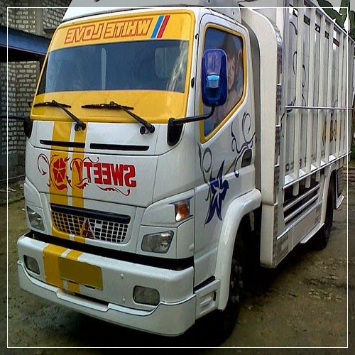 30 gambar modifikasi truk canter dengan full variasi ceper bemper bak ...