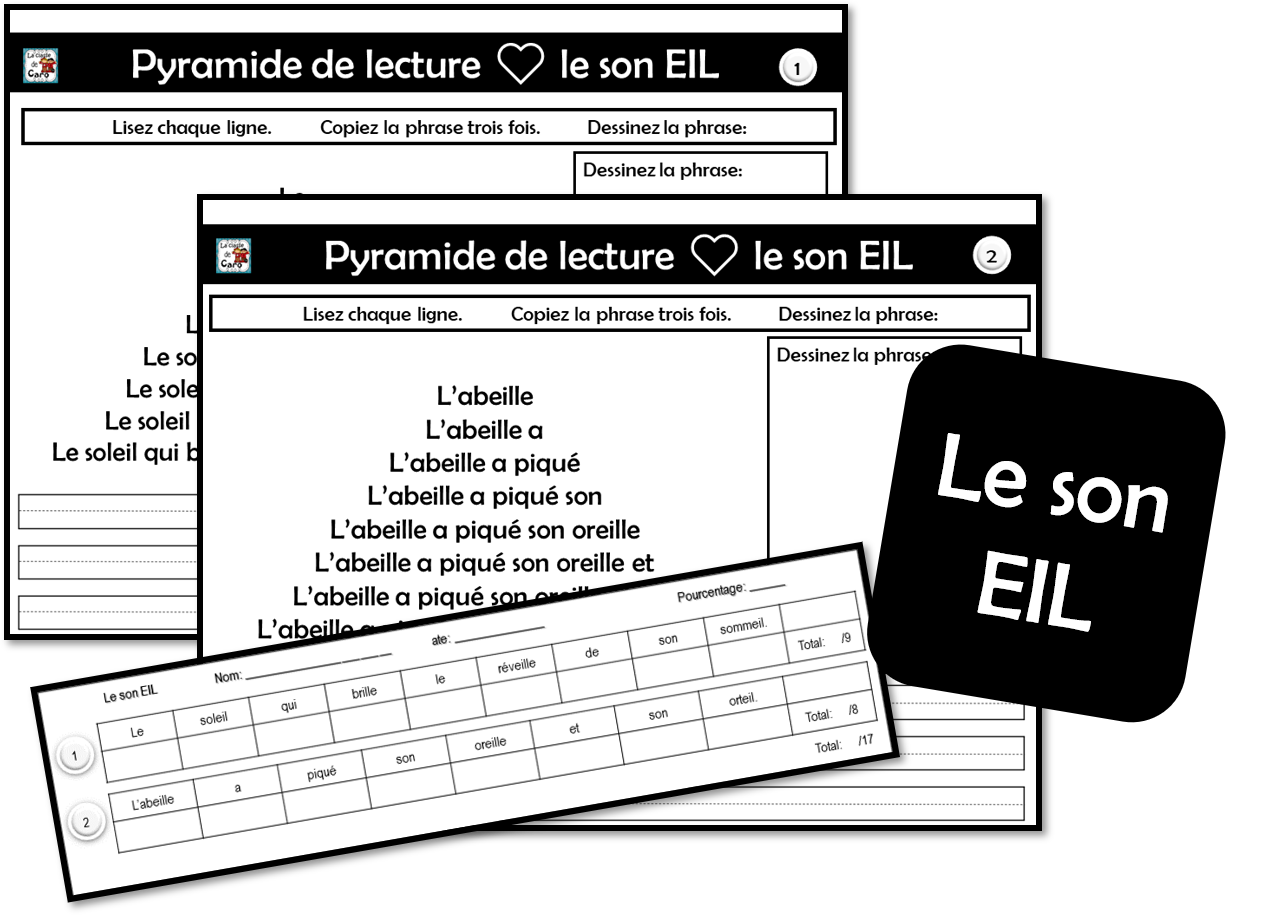 la classe de caro.: Pyramide de lecture Le son EIL