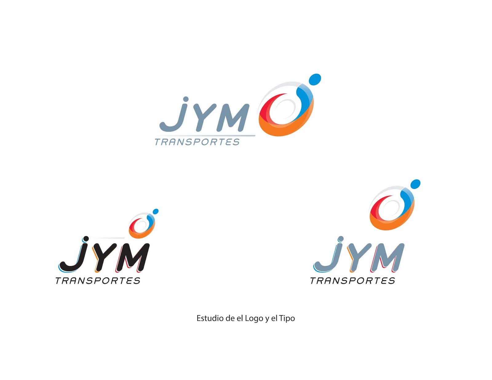 Diseño logotipo JYM Transportes y aviso de revista.