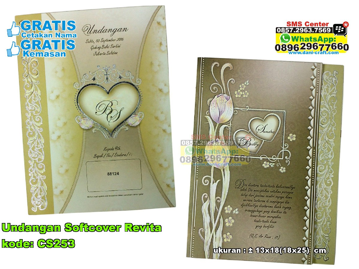 Undangan Softcover Revita | Souvenir Pernikahan
